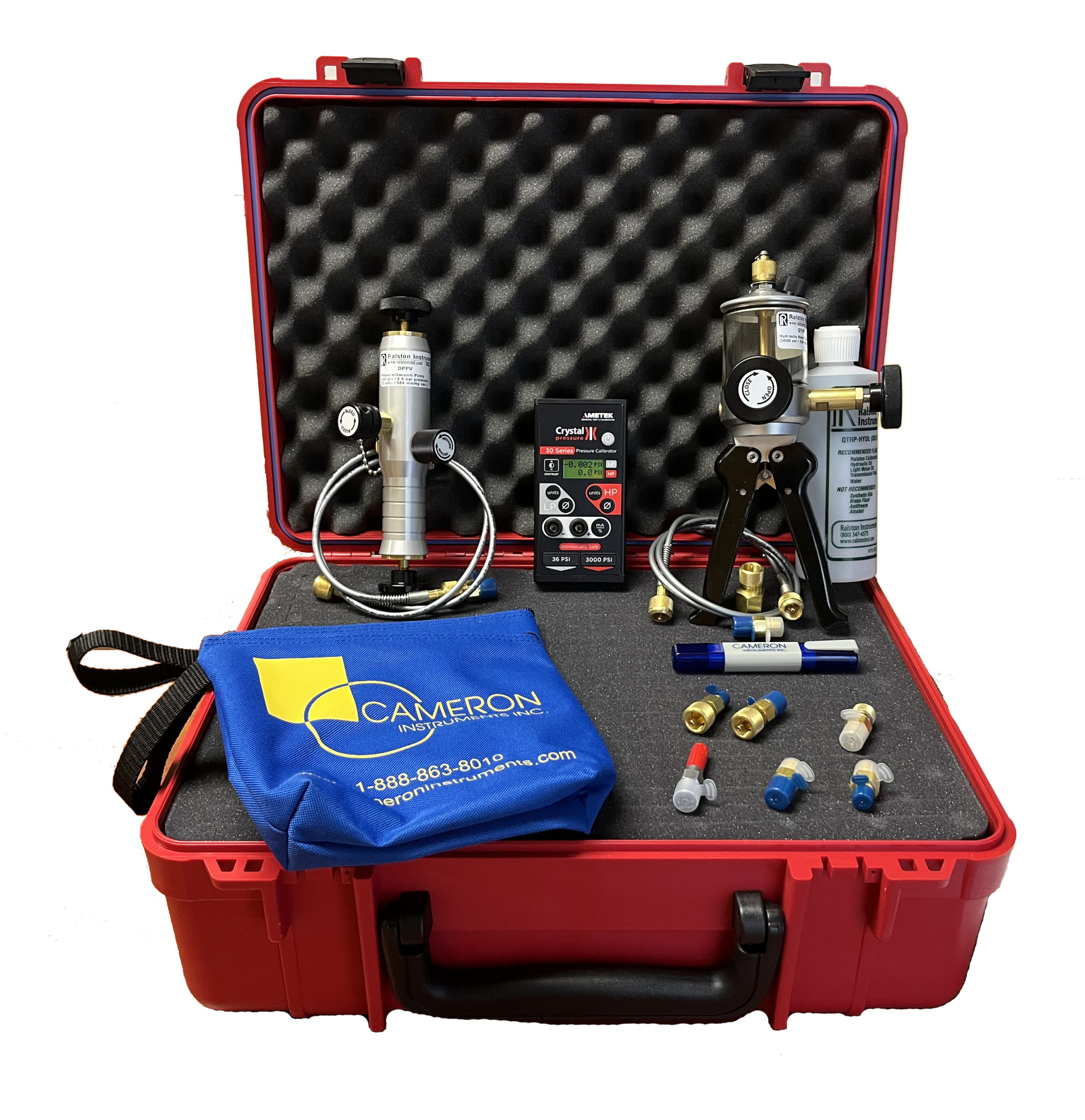Vac Calibration Kits to 3000psi & 5000psi - Cameron Instruments
