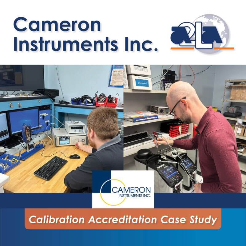 Cameron Instruments Featured in A2LA Case Study - Cameron Instruments